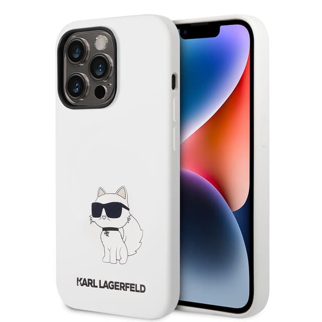 Karl Lagerfeld Silicone NFT Choupette Hard Case for iPhone 14 Pro Max ...