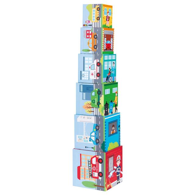 Order Lelin Stacking Cube with 6 Vehicles Now! | Jomla.ae
