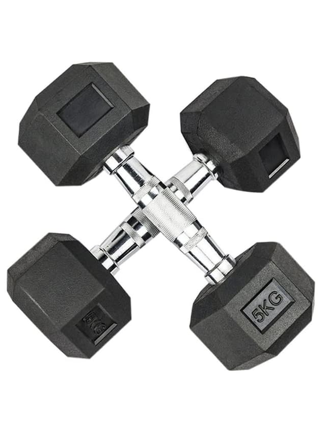 Order TA Sport Hex Rubber Dumbbells Weight 10 Kg Now! | Jomla.ae