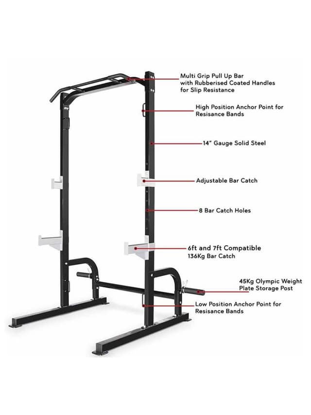 Order Marcy Squat Rack With Multi-Grip Pull Up Bar | SB-670 Now! | Jomla.ae