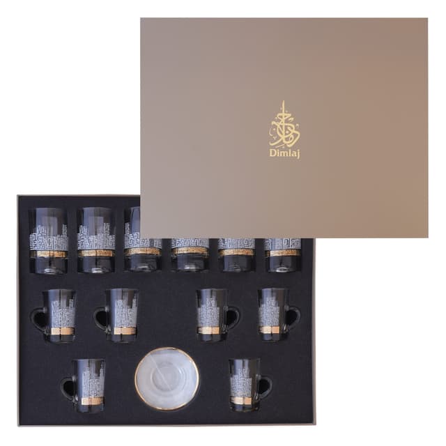 Dimlaj Abraj Set of 18 Pcs Drinkset | Jomla.ae
