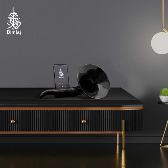 Dimlaj Ceramic Megaphone (Black) | Jomla.ae