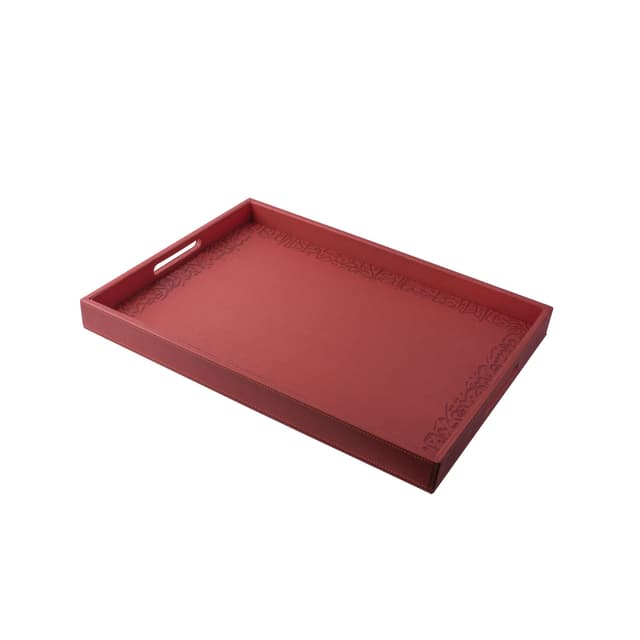 Dimlaj Kareem Small Serving Tray (Brick Color) | Jomla.ae