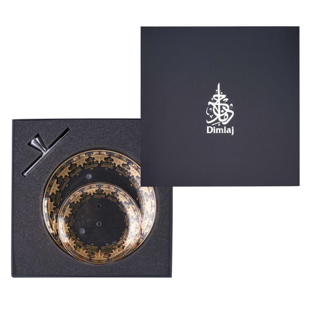 Dimlaj Suroor 2 Tiered Tray (Gold) | Jomla.ae