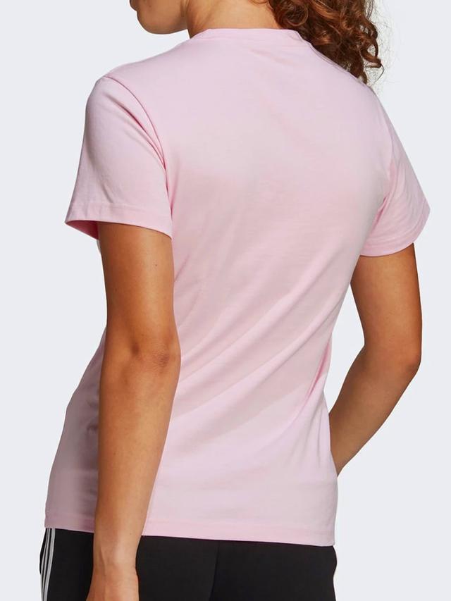 Adidas Essentials Logo Tee Color Clear Pink/WhiteSize S | Jomla.ae