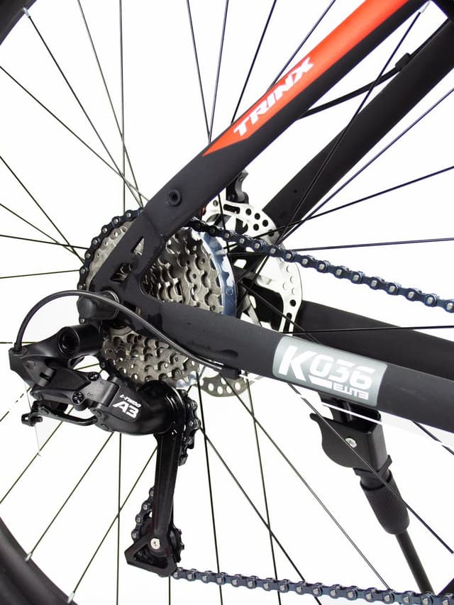 Trinx K036 27.5 Elite Bicycle Color Matt Black/Red/Grey | Jomla.ae