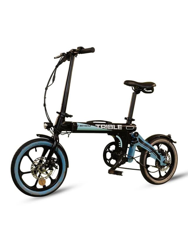 Order E-Motorad Trible E-Bike Color Blue Now! | Jomla.ae