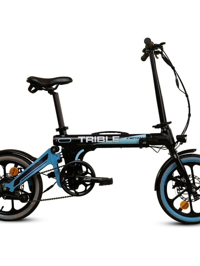Order E-Motorad Trible E-Bike Color Blue Now! | Jomla.ae