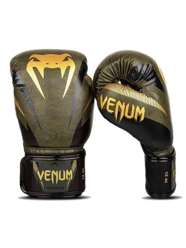Order Venum Impact Boxing Gloves | Kaki-Gold Color Khaki/GoldWeight 10 Ounce Now! | Jomla.ae