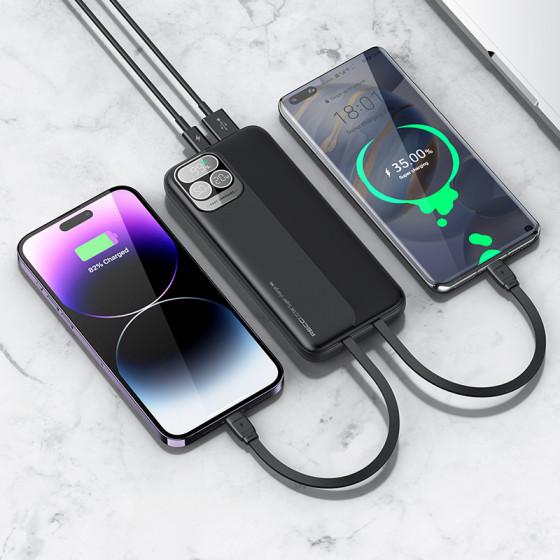 Recci RPB-P37 22.5W + PD20W Power Bank 20000Mah (Built-In Type-C + iOS ...