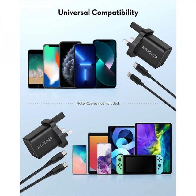 Ravpower RP-PC167 PD 20W Wall Charger | Jomla.ae