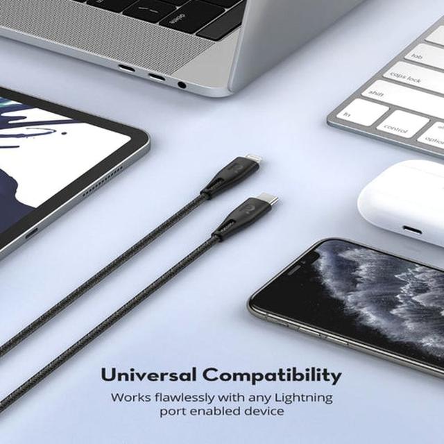 Order Ravpower RP-CB1017 Type-C To Lightning Cable 1.2m Nylon - Black ...