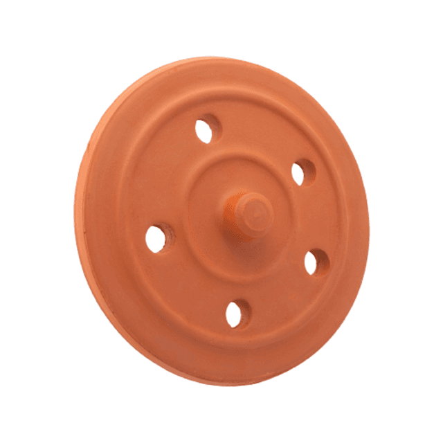 Order Elizi Perforated Clay Cover 26 cm Brown Clay Now! | Jomla.ae