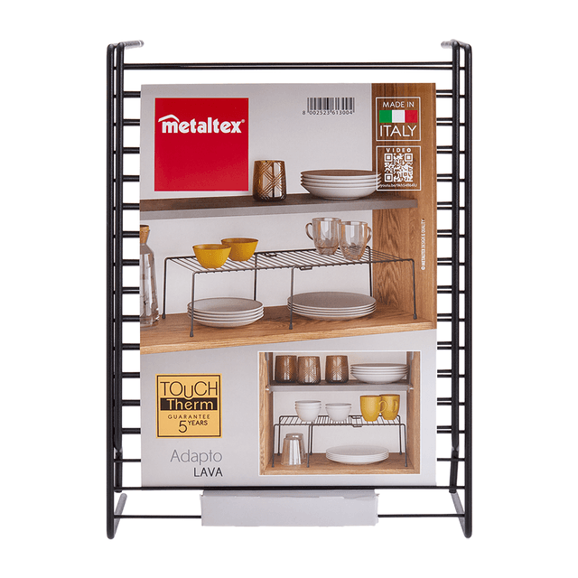 Order Metaltex Steel Expandable Shelf Black Steel Now! | Jomla.ae