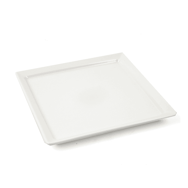 Order Porceletta Ivory Porcelain Square Plate 18 cm / 7" Now! | Jomla.ae