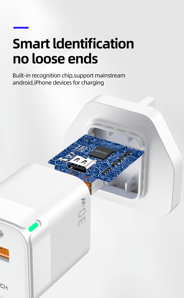 Order IQ Touch 30W Dual Port USB-C & A Wall Charger With GaN Tech Now ...