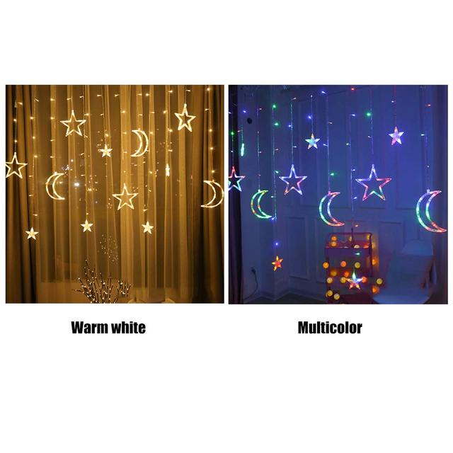 Toby's Ramadan Curtain Moon Star Decorative Lights | Jomla.ae