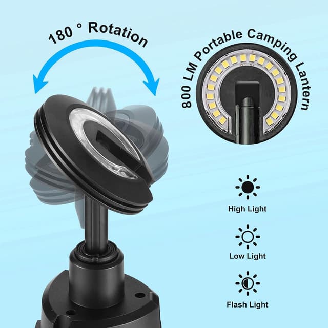 Portable Camping Lantern Telescopic LED Work Light | Jomla.ae