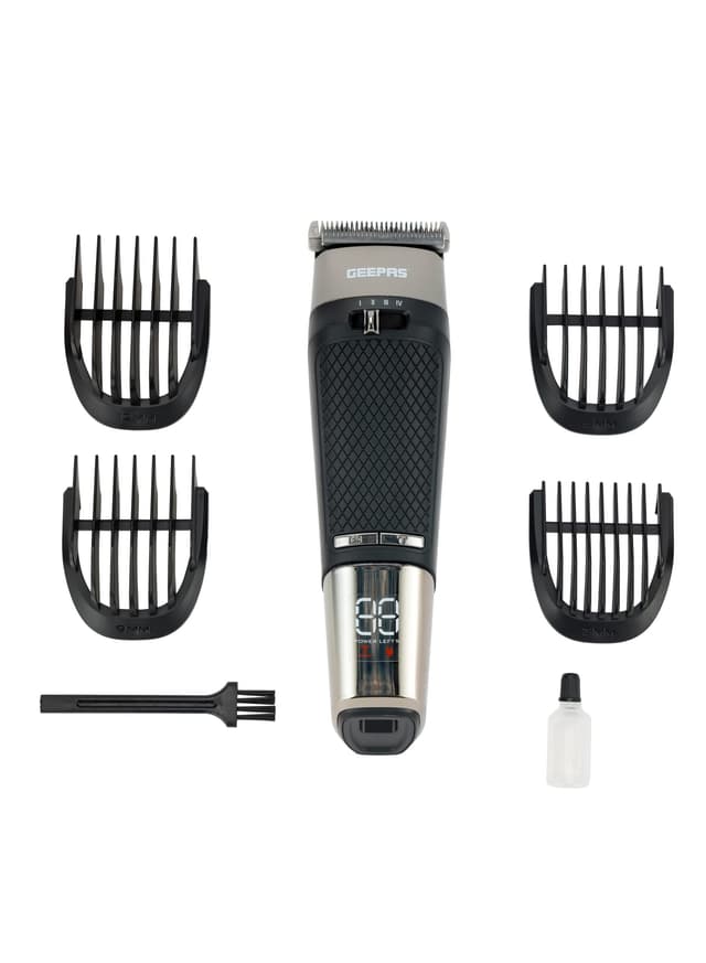 Geepas Digital Hair Clipper- Hair Clipper With High Capacity Battery ...