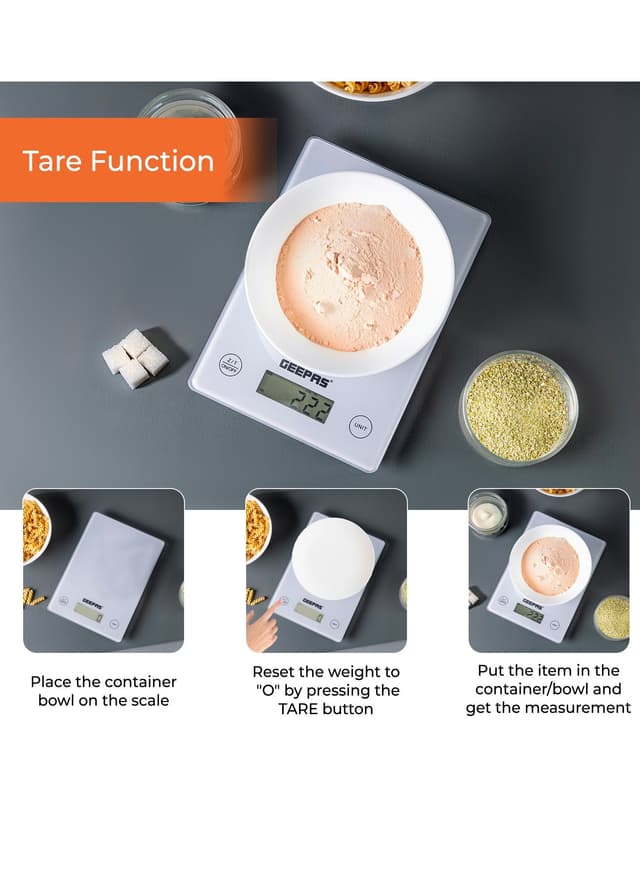 Order Geepas Electronic Kitchen Scale With Digital Display, 5 Kgs Max ...
