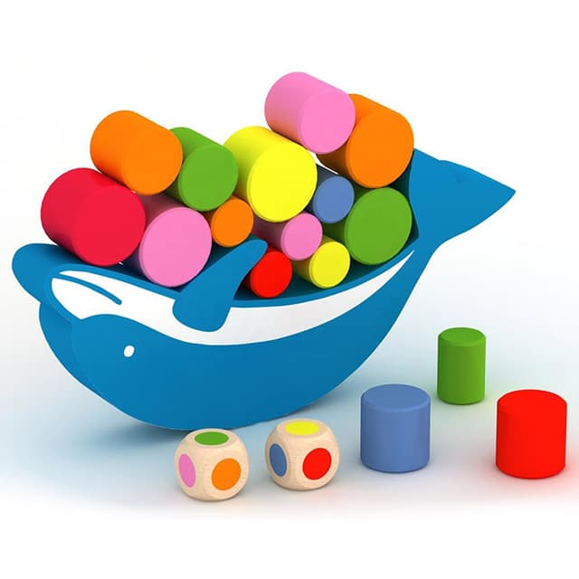 A Cool Toy - Wooden Balancing Dolphin | Jomla.ae