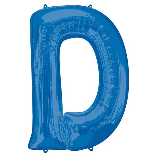 Amscan - 16" Blue Letter D Balloon | Jomla.ae