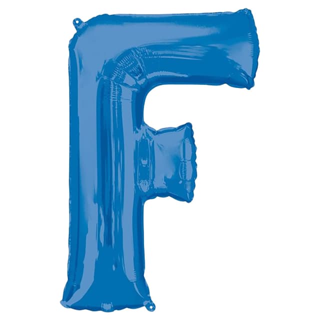Amscan - 16" Blue Letter F Balloon | Jomla.ae