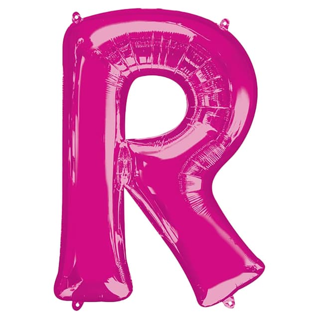 Order Amscan - 16" Pink Letter R Balloon Now! | Jomla.ae