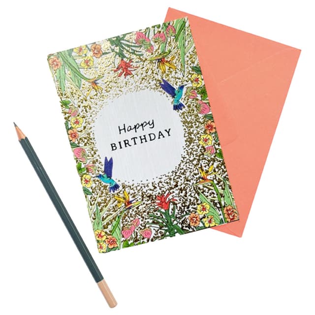 Order Apple & Clover - Hummingbird Birthday Card Now! | Jomla.ae
