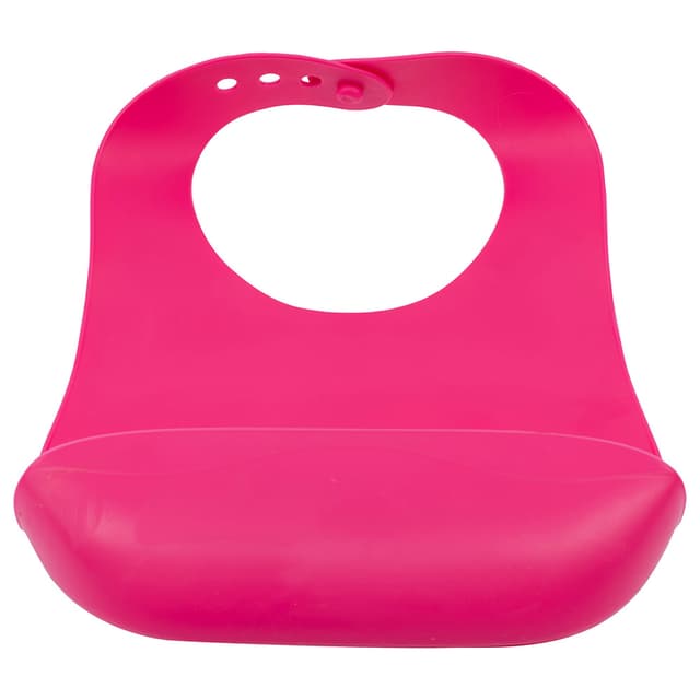 Order Babe - Baby Silicon Bib - Pink Now! | Jomla.ae