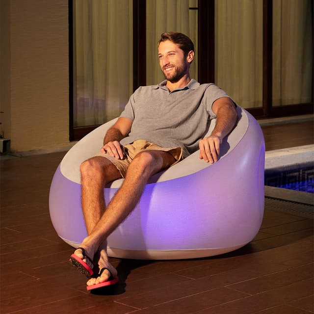 Order Bestway - Luxury Outdoor Led Chair - Grey Now! | Jomla.ae