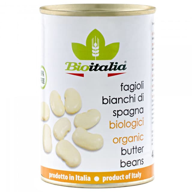 Order BioItalia - Organic Butter Beans 400g Now! | Jomla.ae