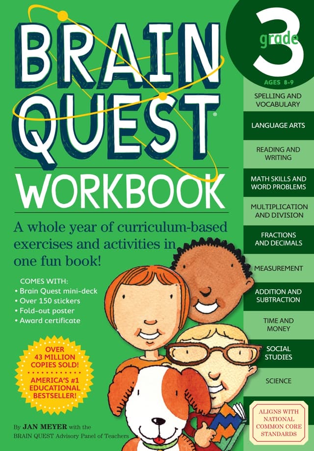 Brain Quest Grade 3 Workbook | Jomla.ae