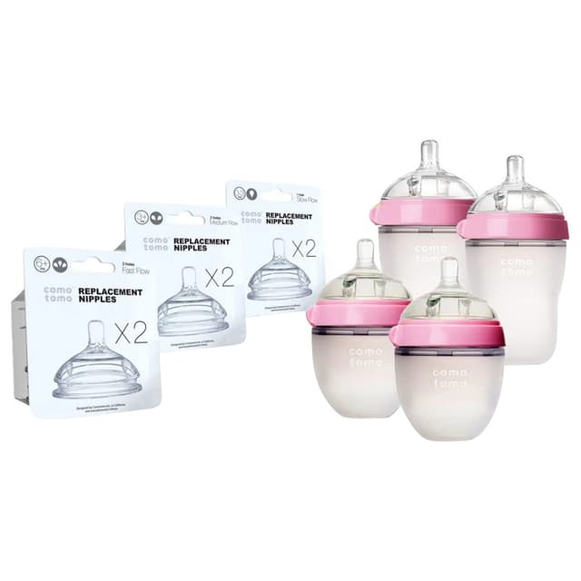 Order Comotomo - Baby Bottle Bundle - Pink Now! | Jomla.ae