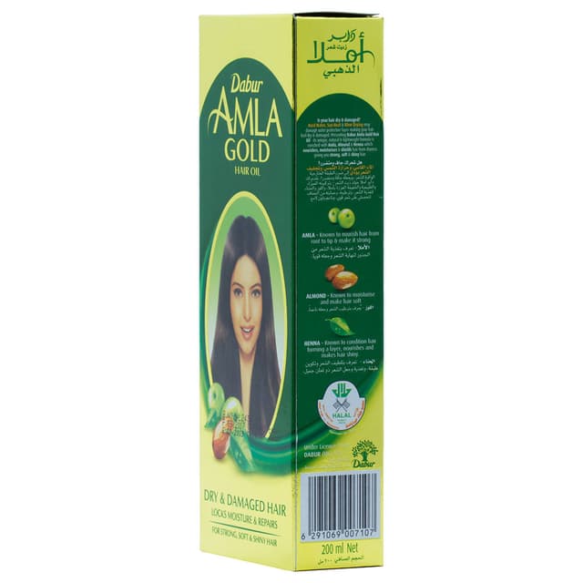 Dabur Amla Gold Hair Oil 200ml | Jomla.ae