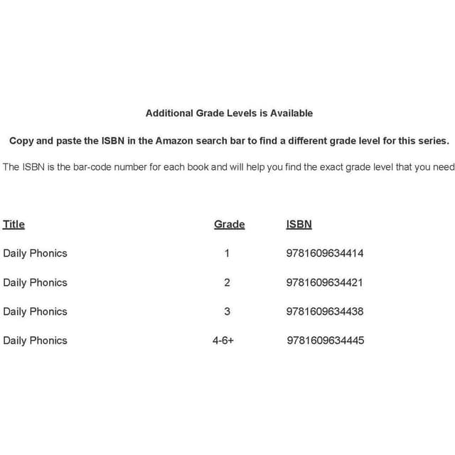 Order Daily Phonics: Grade 3 - Book Now! | Jomla.ae