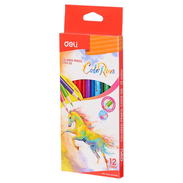 Order Deli - Colour Pencil 12 Colours Now! | Jomla.ae