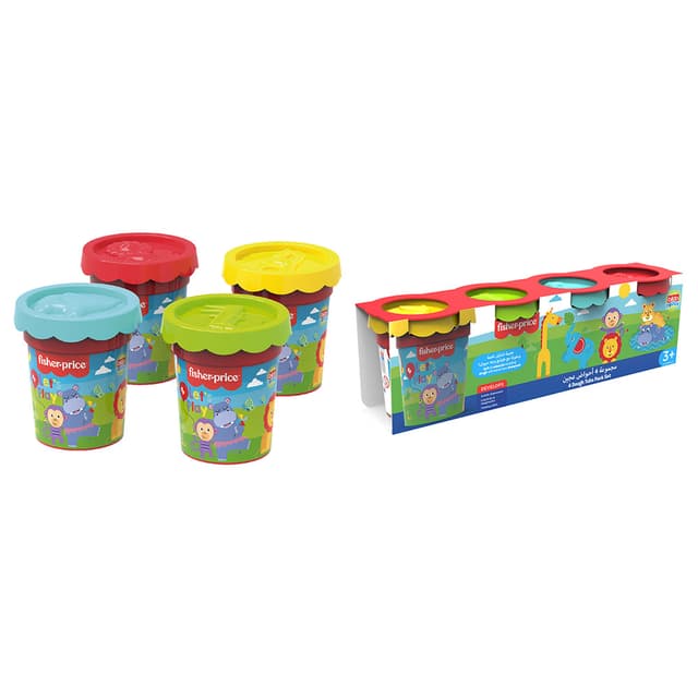 Order Fisher Price - 4 Tub Dough Pack 110g Now! | Jomla.ae