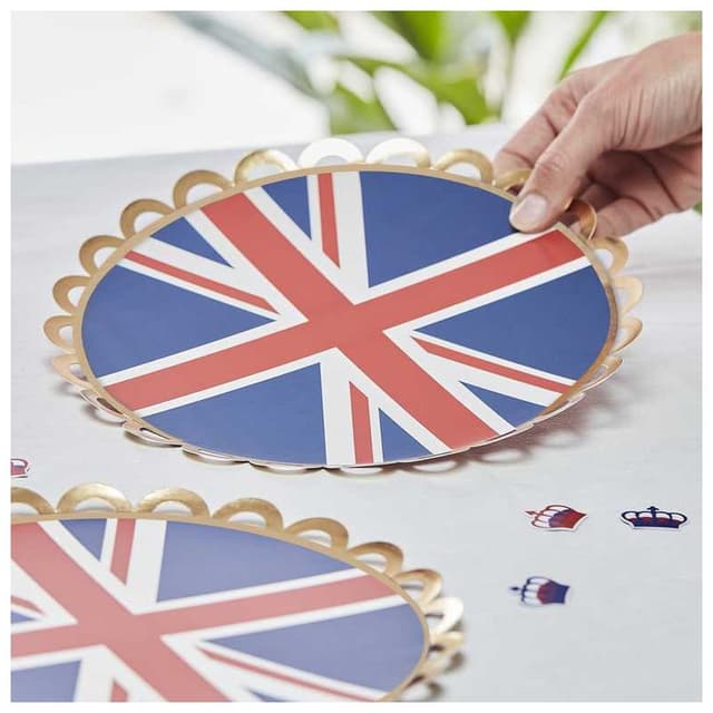 Ginger Ray - Jubilee Party Plates | Jomla.ae