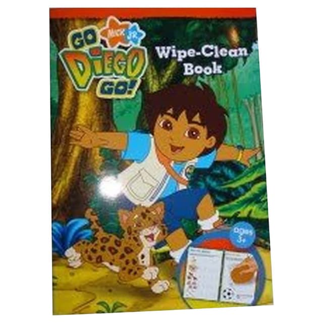 Go Diego Go! Wipe Clean Book | Jomla.ae