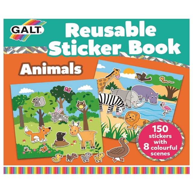 Order Reusable Sticker Book - Animals Now! | Jomla.ae
