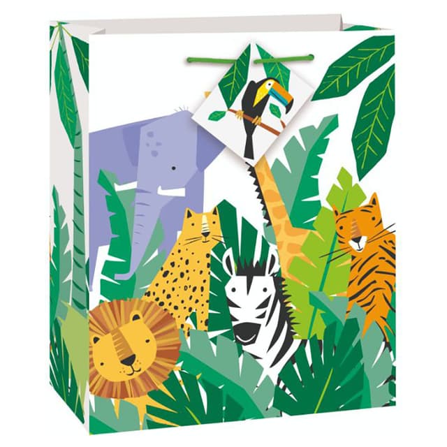 Order Unique - Animal Safari Gift Bag - Medium Now! | Jomla.ae