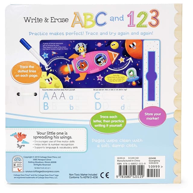 Write & Erase ABC And 123 | Jomla.ae
