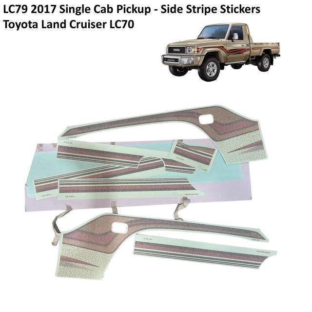 Order LC79 2017 Single Cab Pickup - Side Stripe Stickers - Toyota Land ...