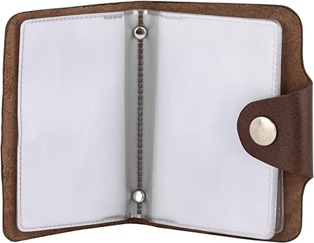 Flying Fossil Genuine Leather Hand-Crafted Card Holder, Minimalist ...