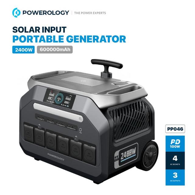 Order Powerology Portable Generator 2400W 600000mAh Now! | Jomla.ae