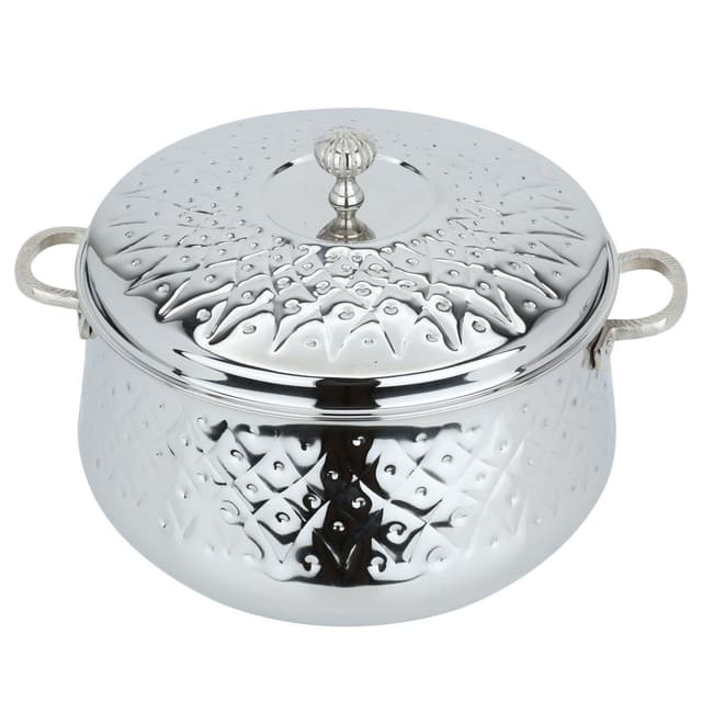 Al Saif Gallery Maglet Silver Embossed Food Container 7500 Ml | Jomla.ae