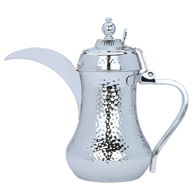 Al Saif Gallery Cordoba Dallah Steel Embossed Silver Size 40 | Jomla.ae