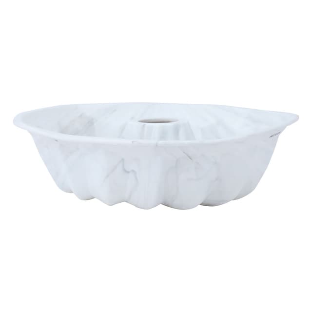 Al Saif Gallery Small White Marble Hand Round Silicone Cake Mold | Jomla.ae