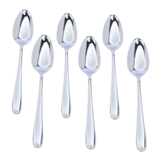 Al Saif Gallery Sola Plain Sweet Spoons Set Of 6 Pieces | Jomla.ae